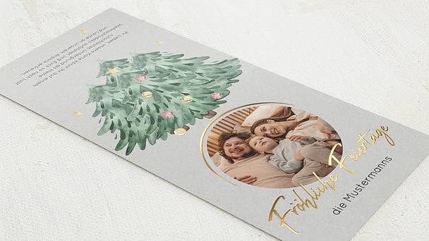 Weihnachtskarten: persönlich mit Text & Bild online gestalten